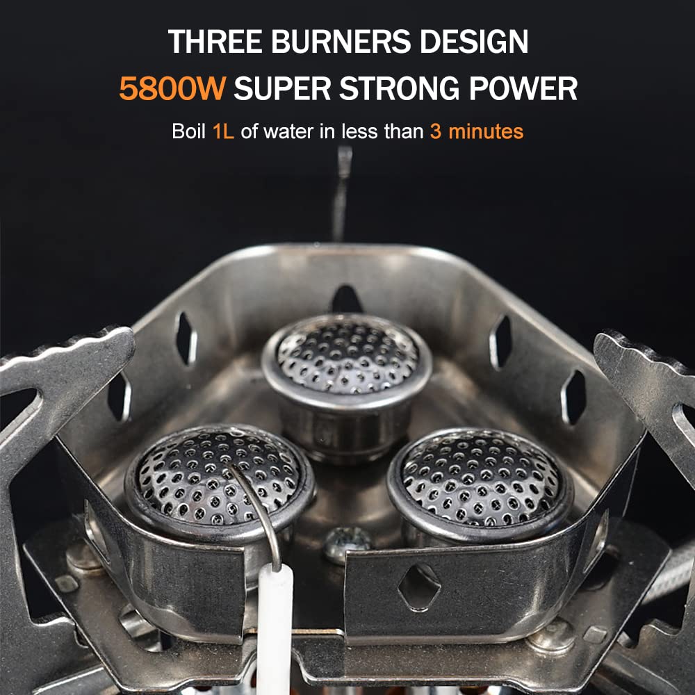 Foldable Gas Spider Stove 3 Burner (Butane) with Windshield ps164 ...